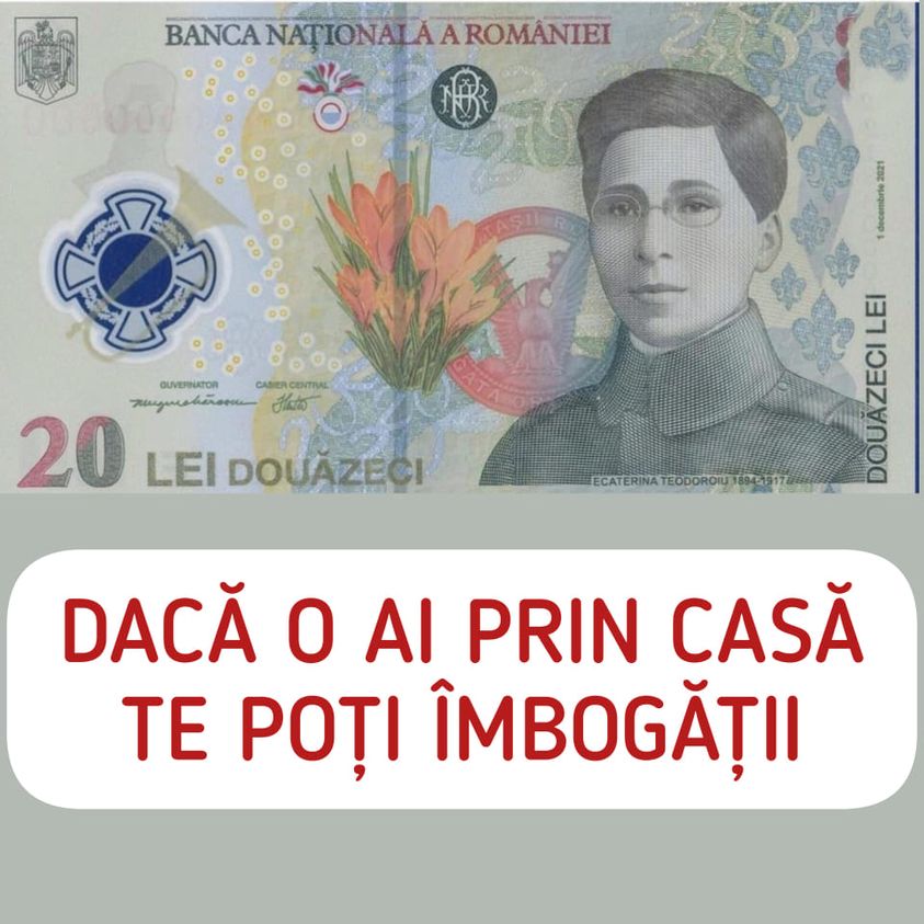 DACĂ O AI PRIN CASĂ, TE POȚI ÎMBOGĂȚI! BANCNOTA DIN ROMÂNIA CARE A ... DACĂ O AI PRIN CASĂ, TE POȚI ÎMBOGĂȚI! BANCNOTA DIN ROMÂNIA CARE A ...